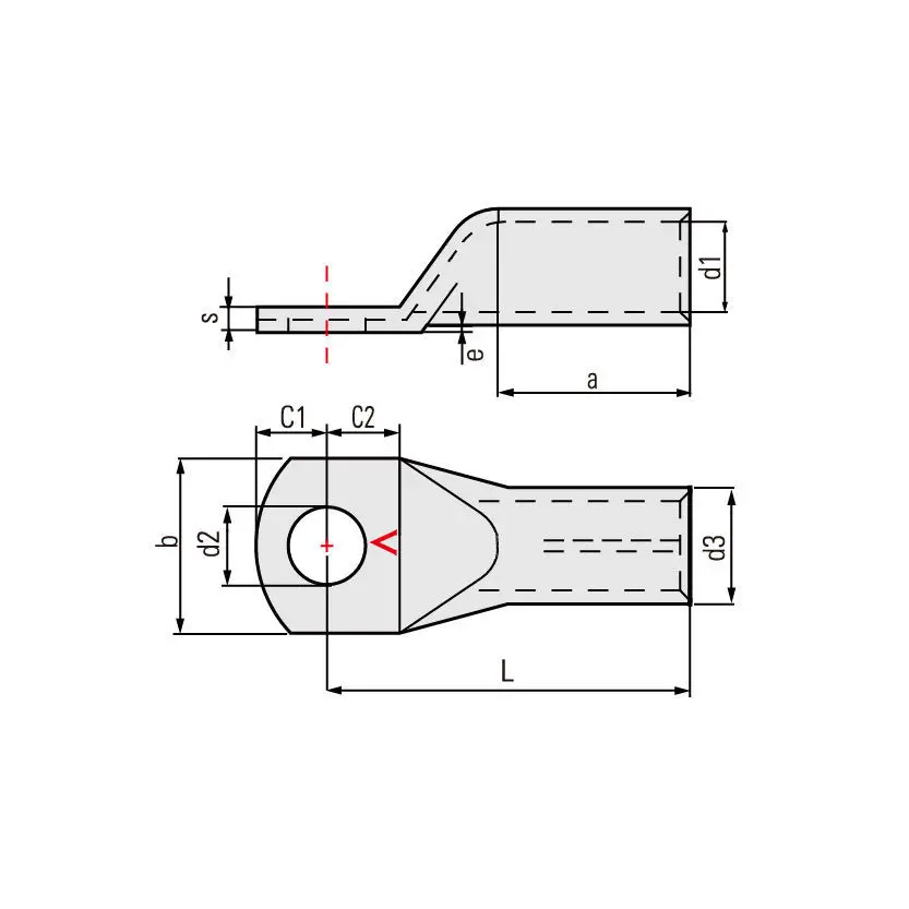非绝缘 TD 系列铜管接线片（DIN 46235）-铜管端子-埃瑞卡